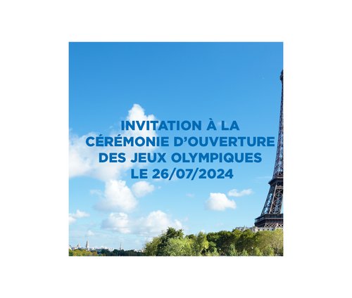 Invitation à la cérémonie d’ouverture des Jeux Olympiques